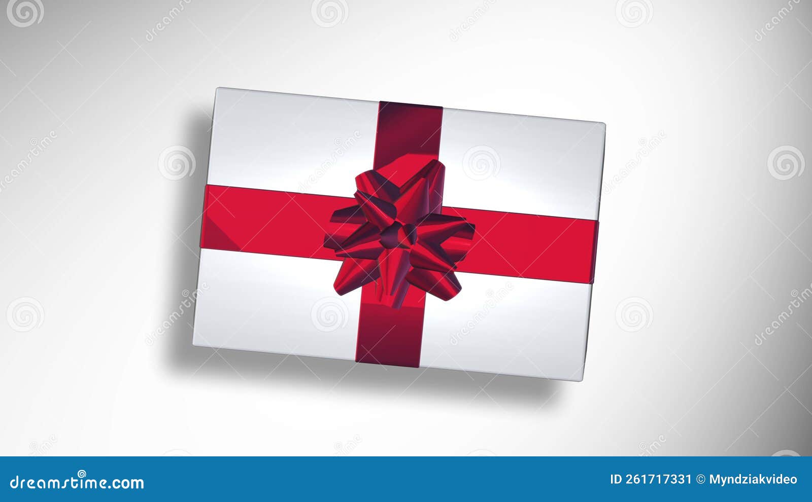 White Gift Box Animation on White Background. Celebration or Offers ...