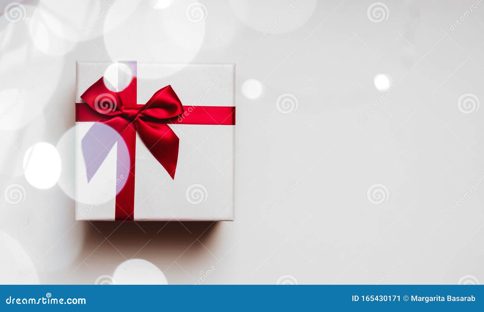 White Gift Box with Red Ribbon Bow Stock Image - Image of color, beauty ... White Gift Box with Red Ribbon Bow Stock Image - Image of color, beauty ...