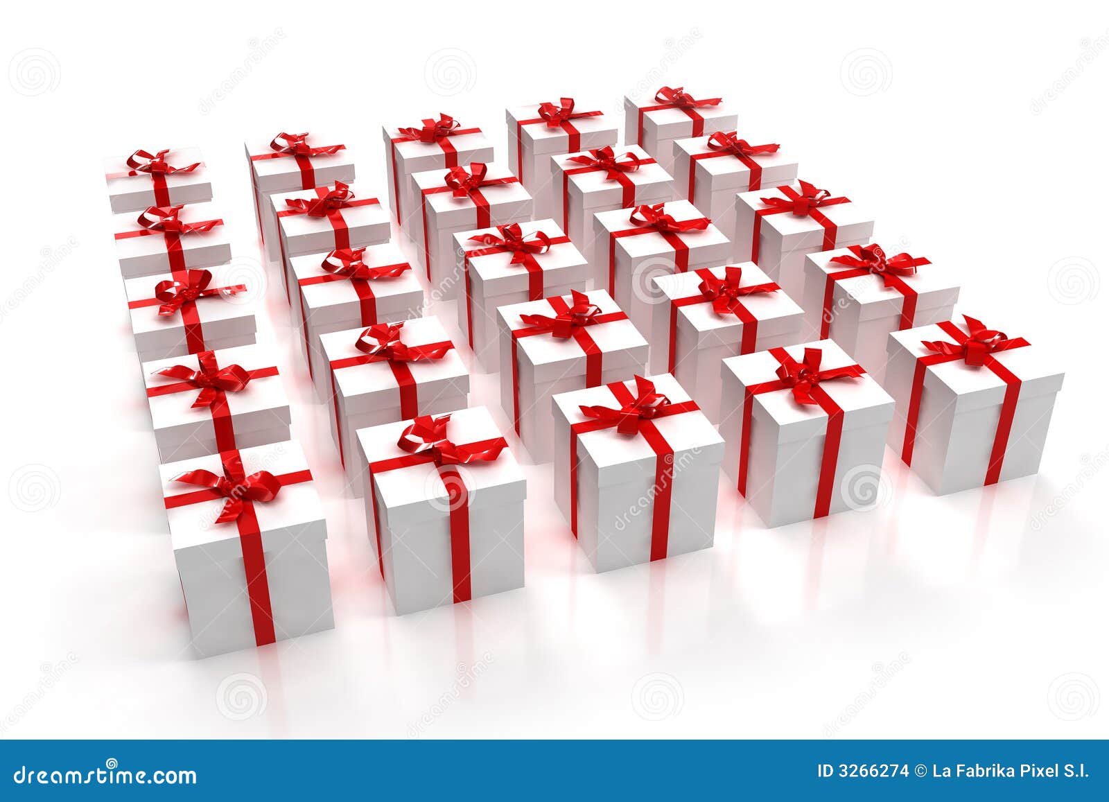 White Gift Boxes in a Square Stock Illustration - Illustration of line ...