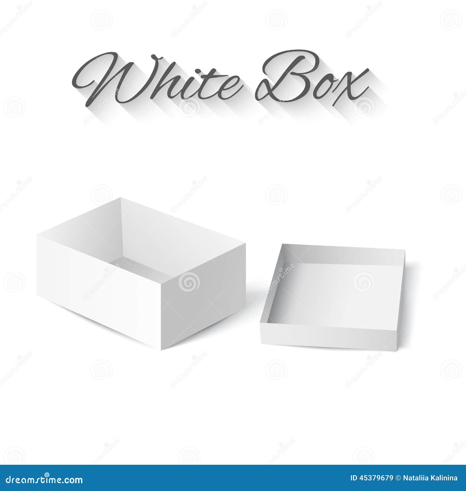 White gift carton box stock vector. Illustration of design - 45379679