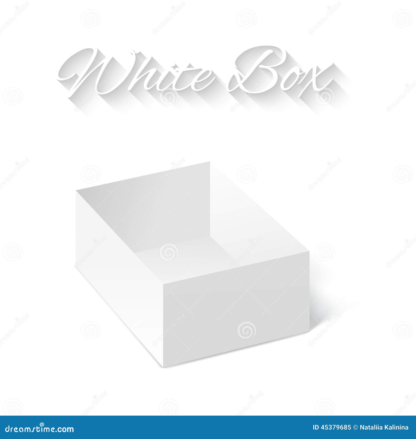 White gift carton box stock vector. Illustration of carton - 45379685