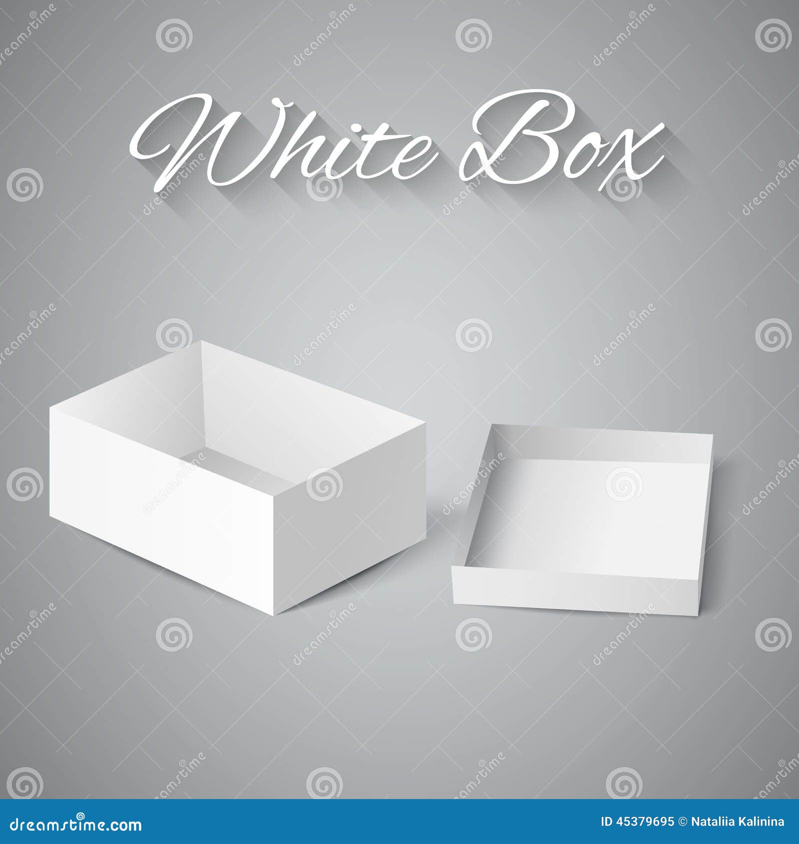 White gift carton box stock vector. Illustration of merchandise - 45379695