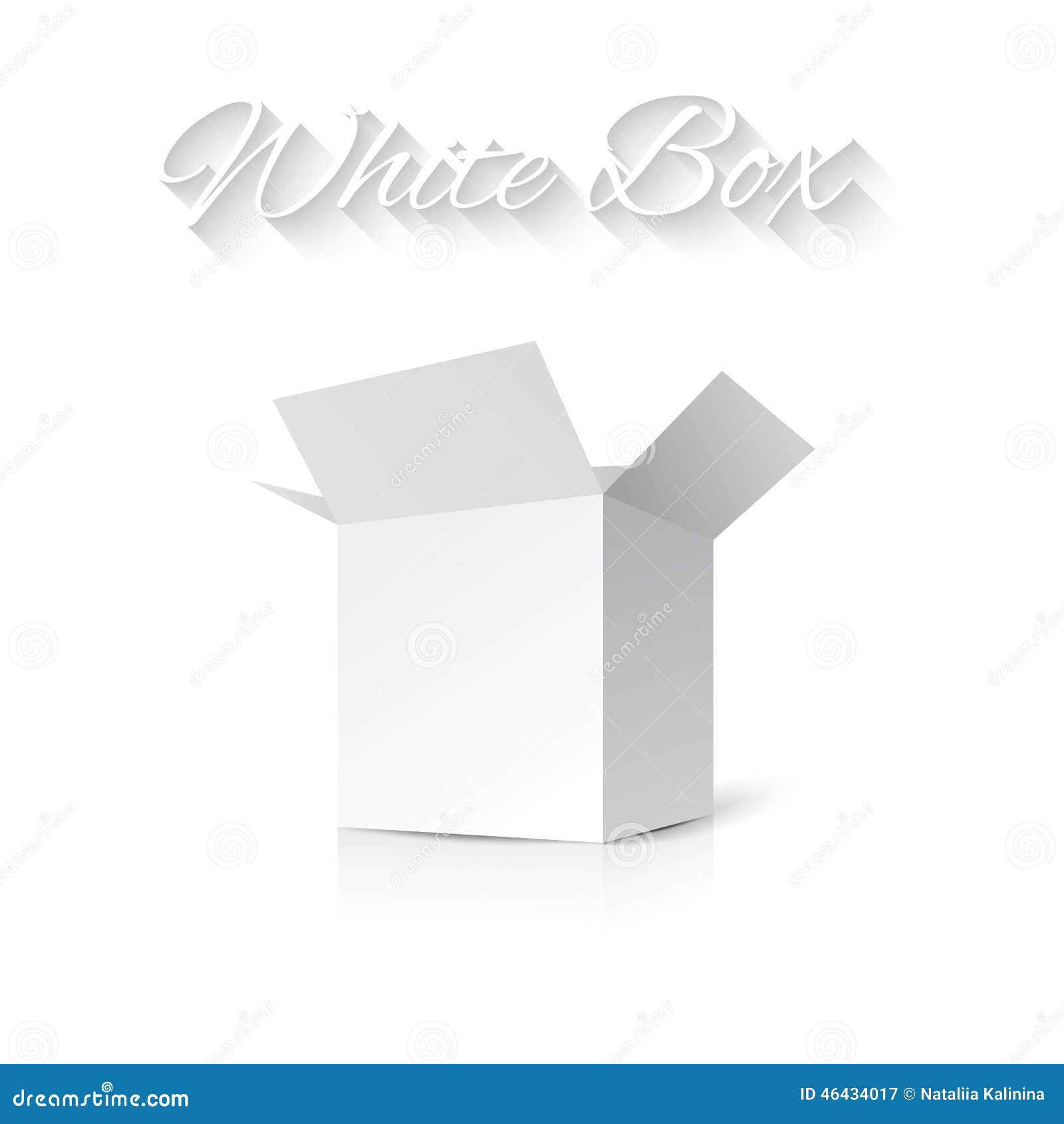 White gift carton box stock vector. Illustration of pack - 46434017