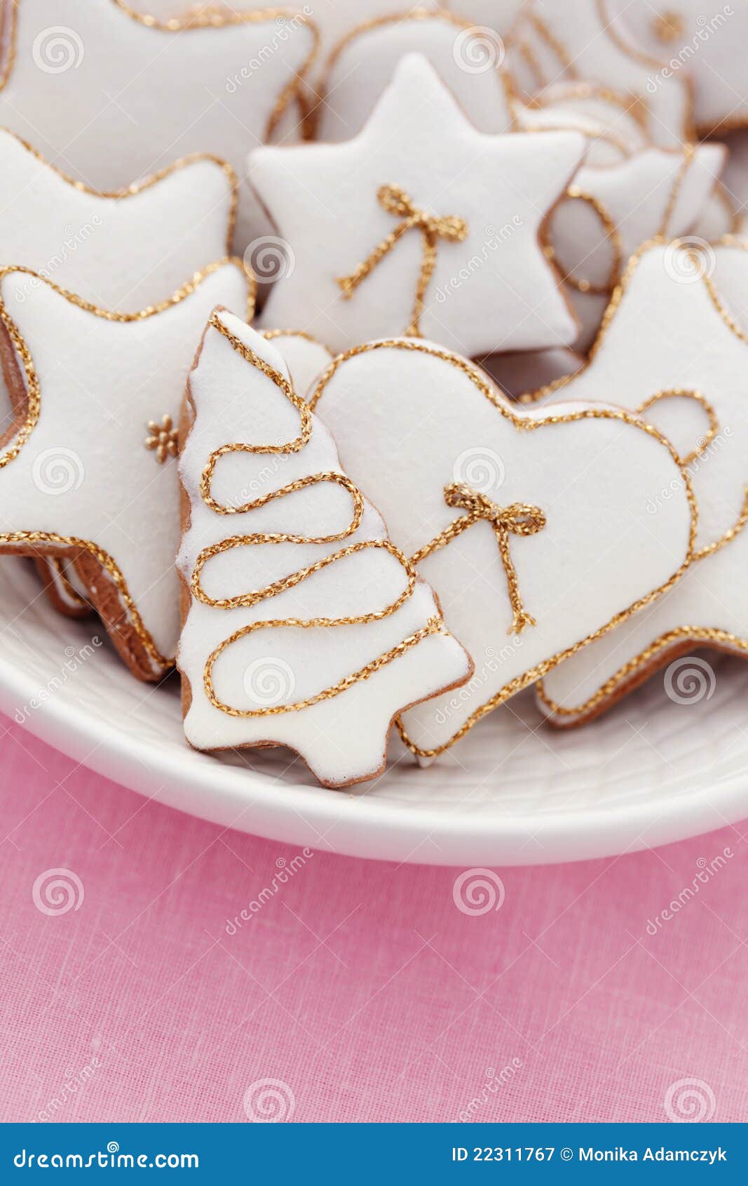 White gingerbreads stock image. Image of gourmet, sweet - 22311767