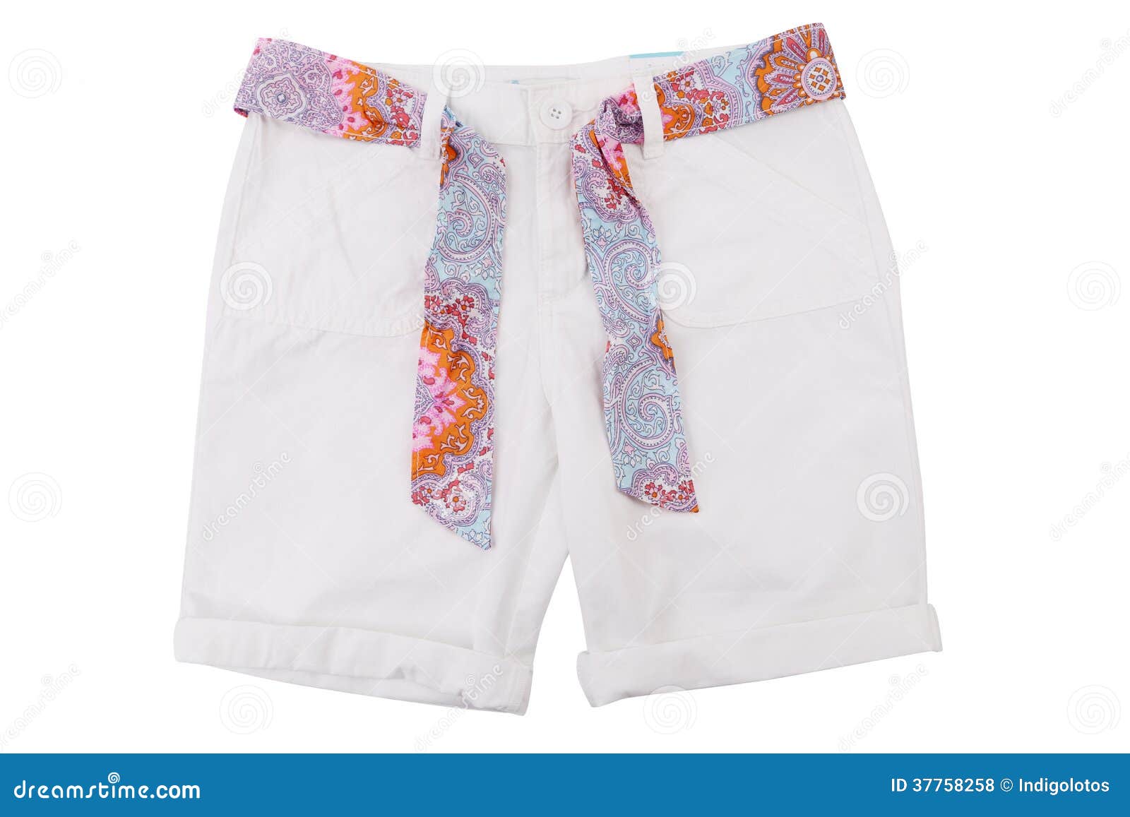 White girls jeans shorts. stock photo. Image of style - 37758258