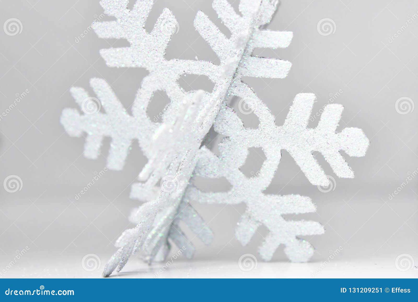 White Glitter Snowflake on White Background Stock Image - Image of ...
