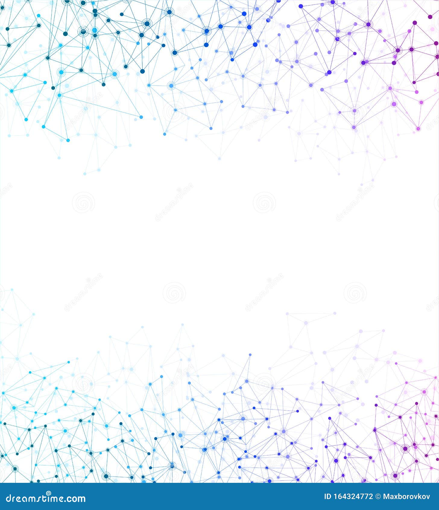 White Global Communications Background with Abstract Color Network ...