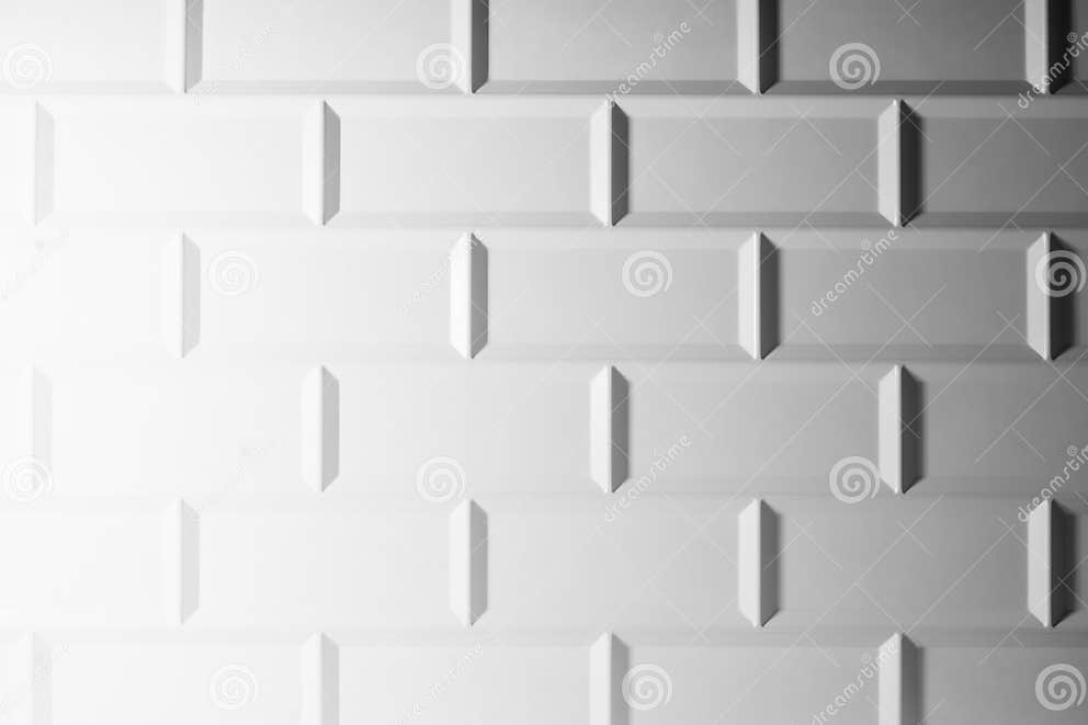 White Glossy Ceramic Rectangle Tile As Texture, Pattern, Abstract ...