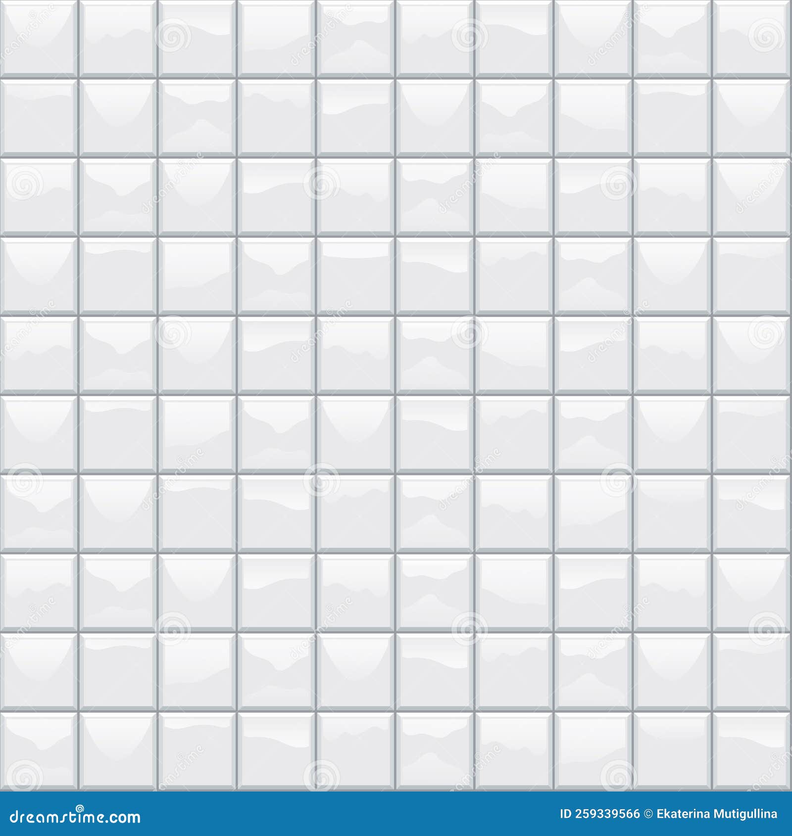 White Glossy Ceramic Square Tiles Seamless Pattern. Home Interior ...