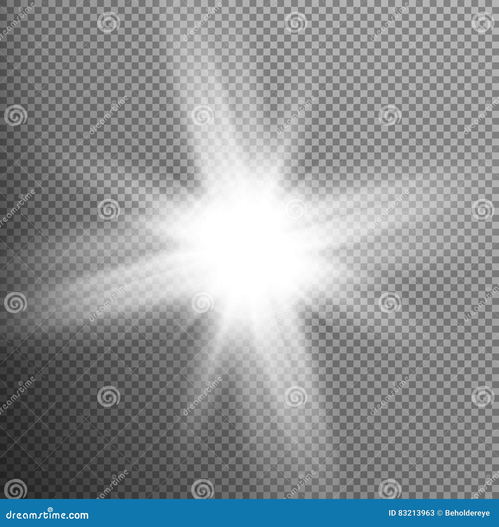 White Glowing Light Burst Effect. EPS 10 Stock Vector - Illustration of ...