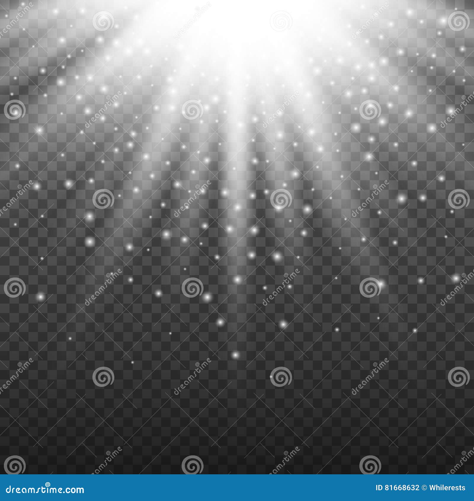 White Glowing Light Burst Explosion on Transparent Background. Bright ...