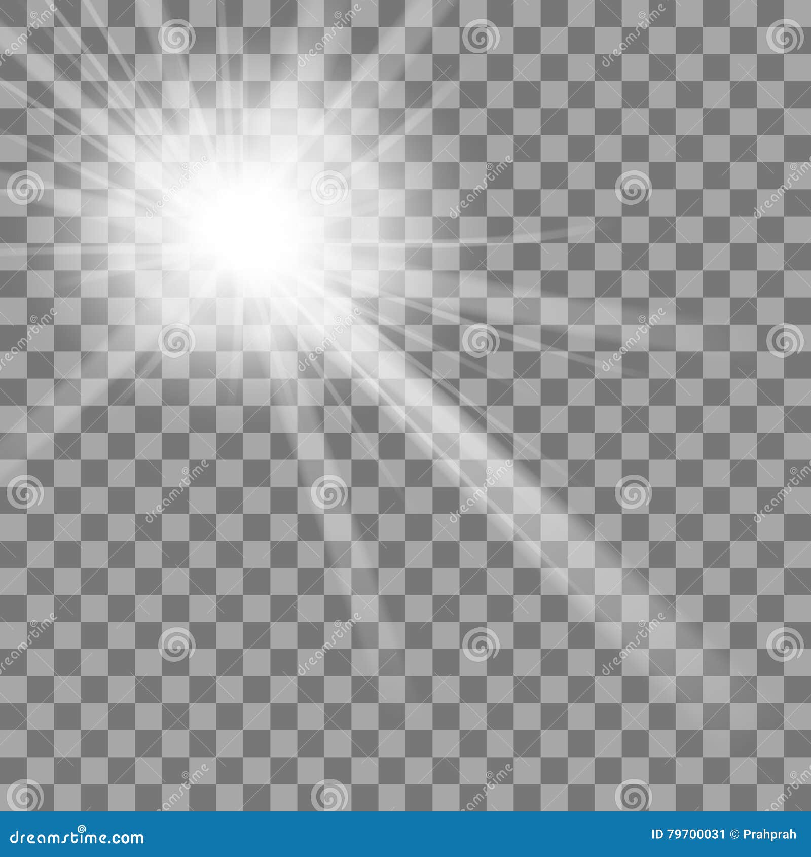 White Glowing Light Burst Explosion on Transparent Background. Bright ...