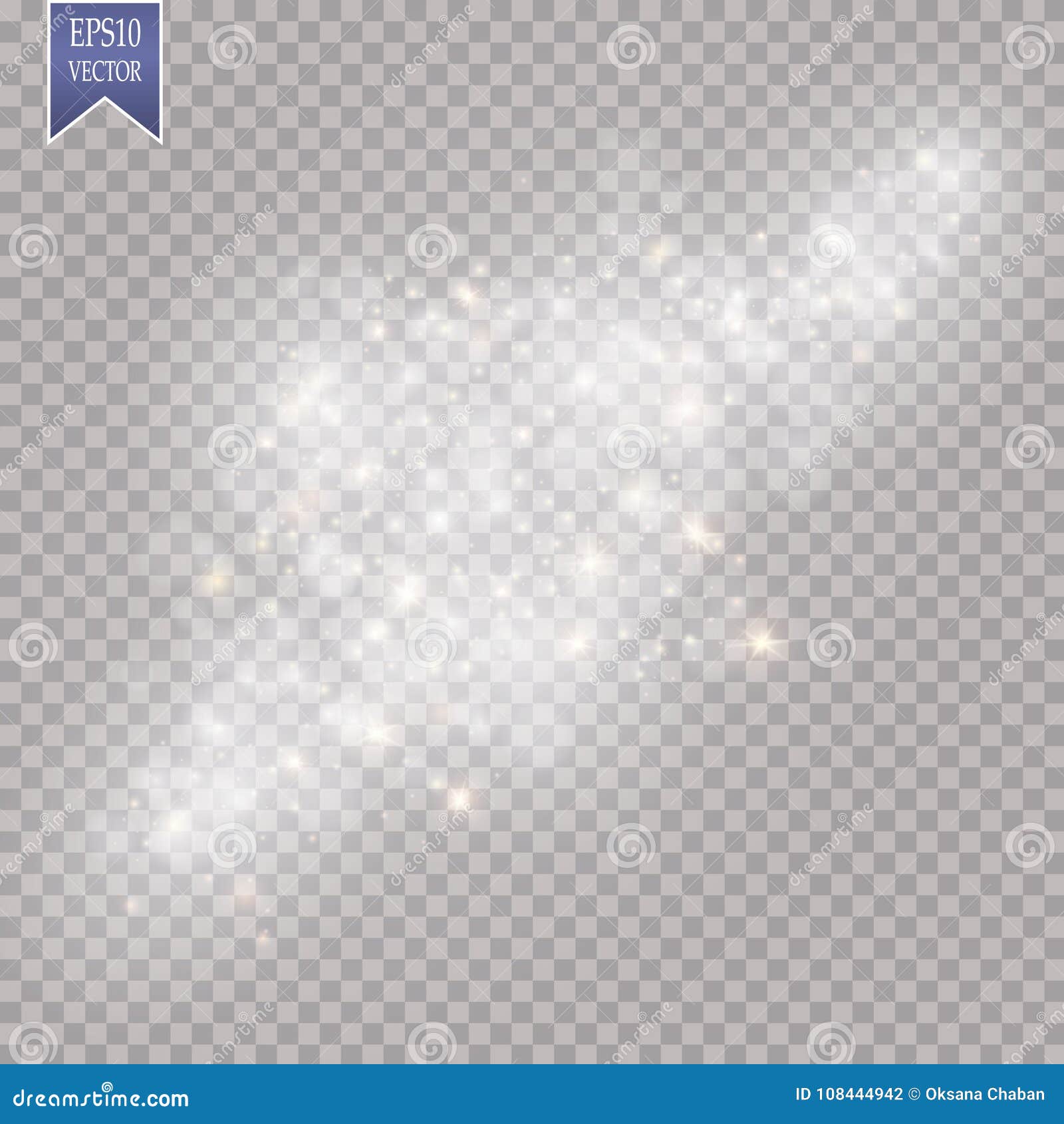 White Glowing Light Burst Explosion on Transparent Background. Vector ...
