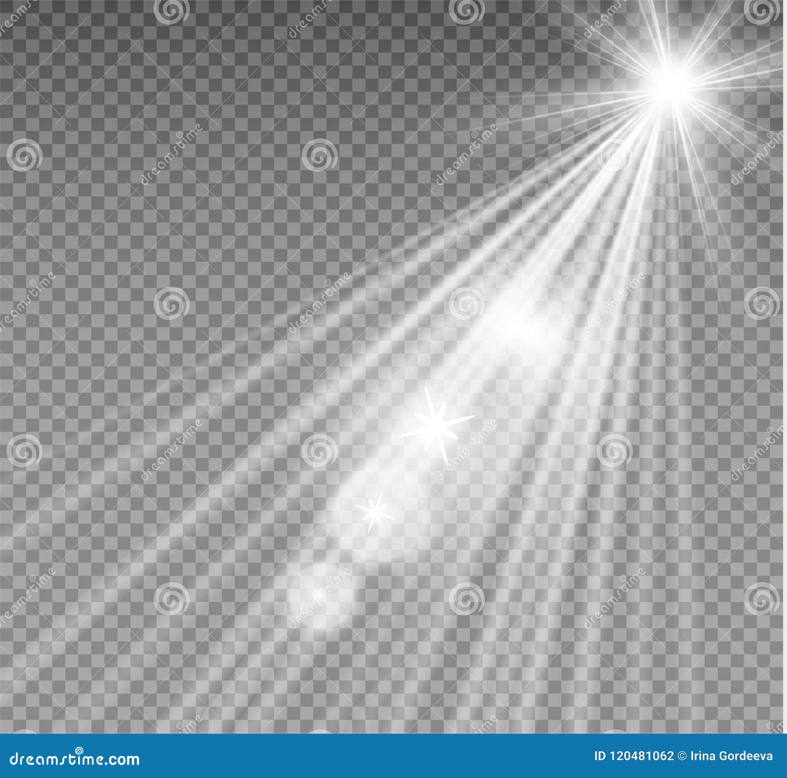 White Glowing Light Burst Explosion on Transparent Background. Vector ...