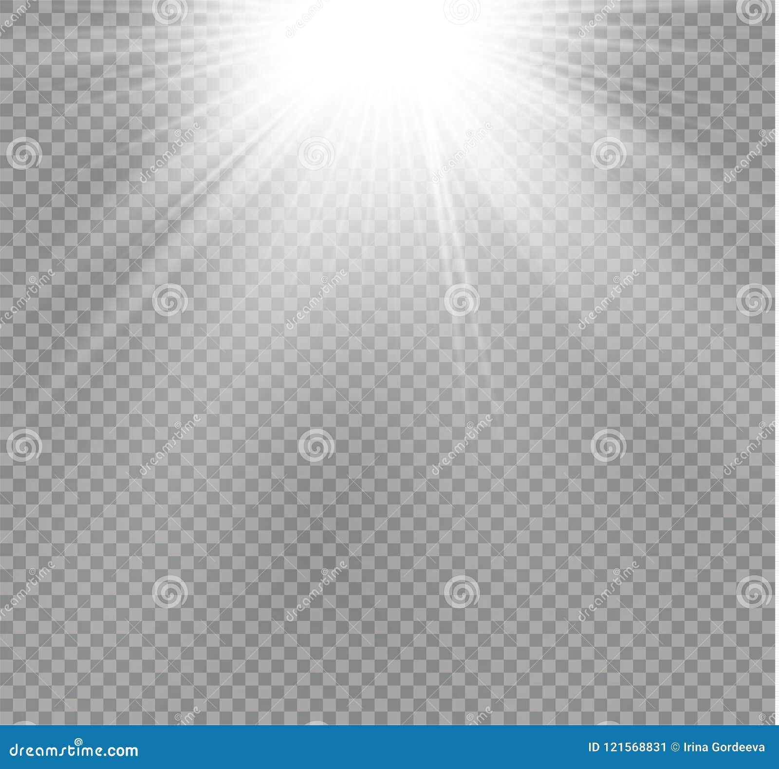 White Glowing Light Burst Explosion on Transparent Background. Vector ...