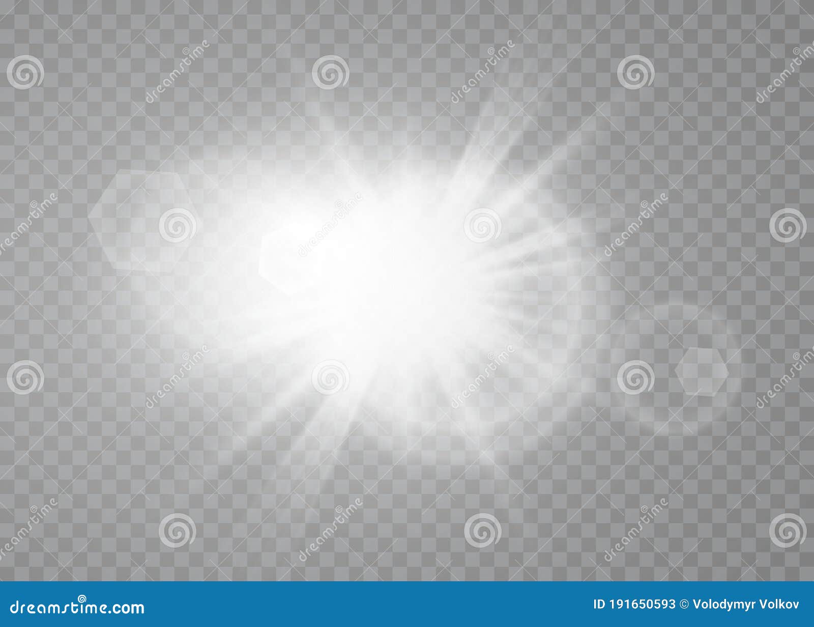 White Glowing Light Burst Explosion with Transparent. Cool Effect ...