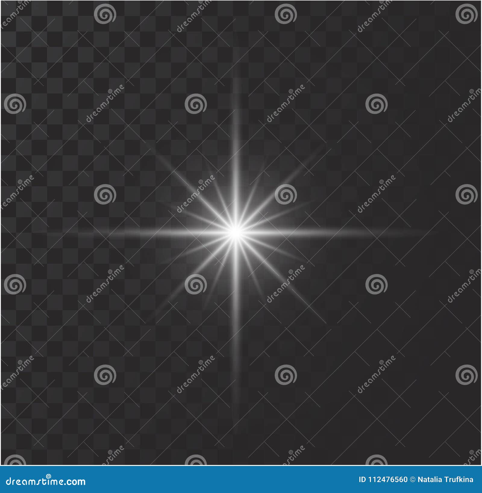 White Glowing Light Burst Explosion with Transparent. Vector ...