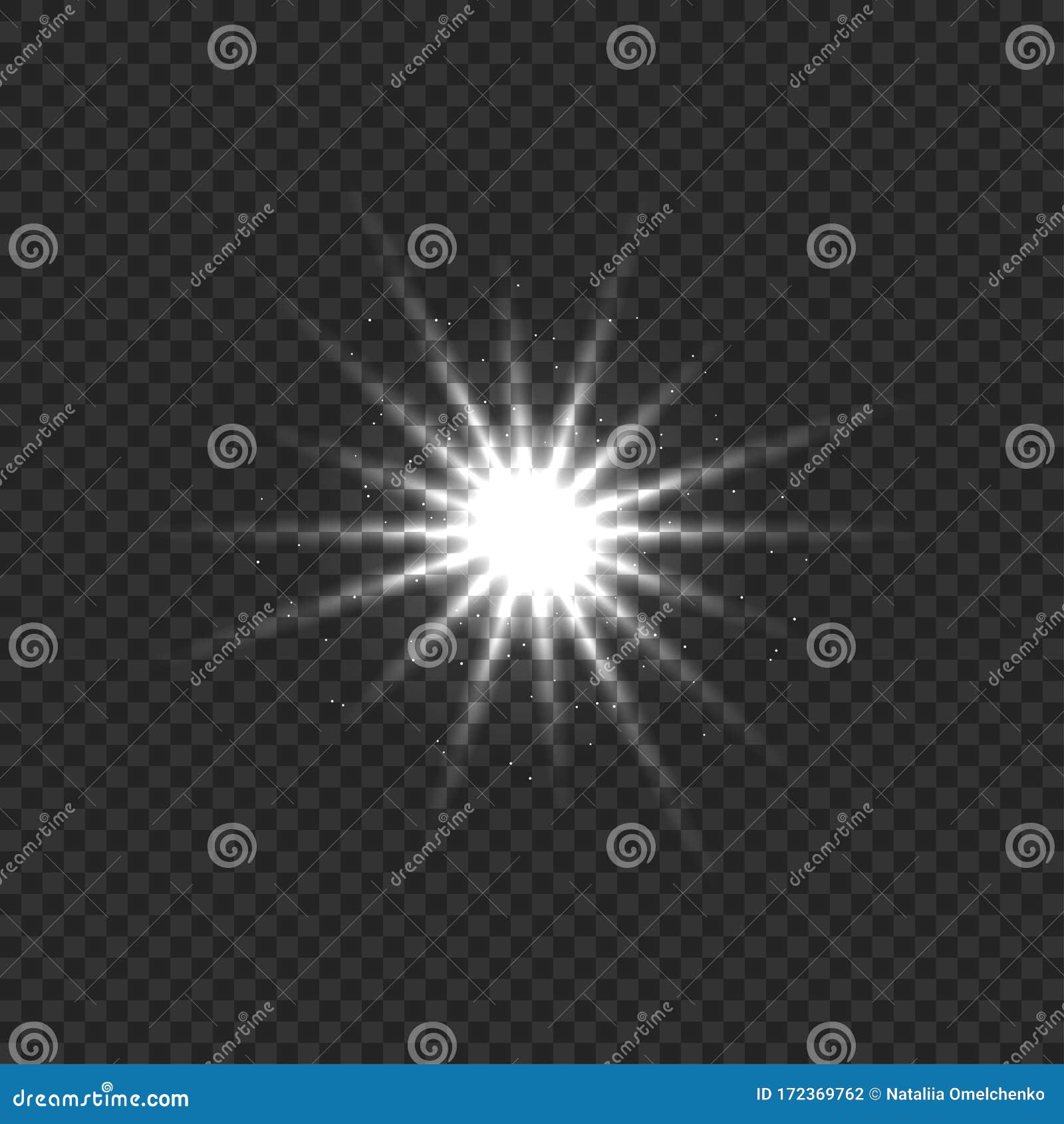 White glowing light burst stock illustration. Illustration of ...