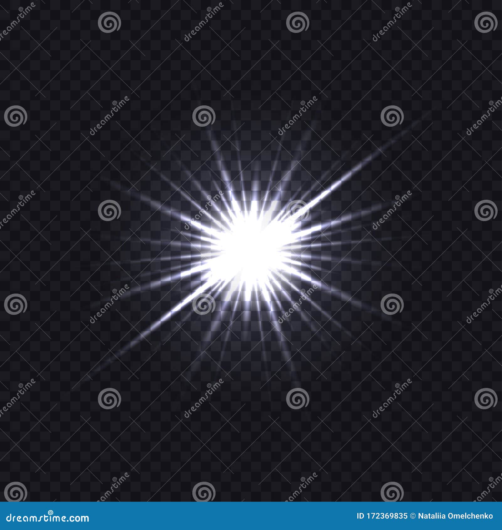 White glowing light burst stock illustration. Illustration of flare ...
