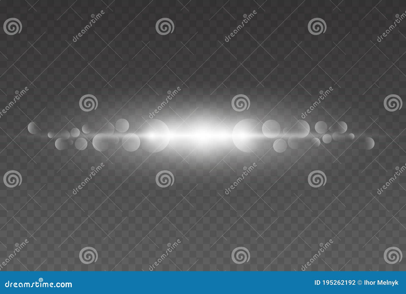 Glares Lines Effect. Horizontal Optical Lens Flare Light, Night ...