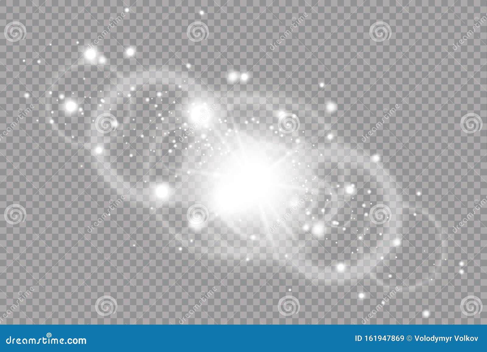White Glowing Light Explodes on a Transparent Background. with Ray. Transparent Shining Sun ...
