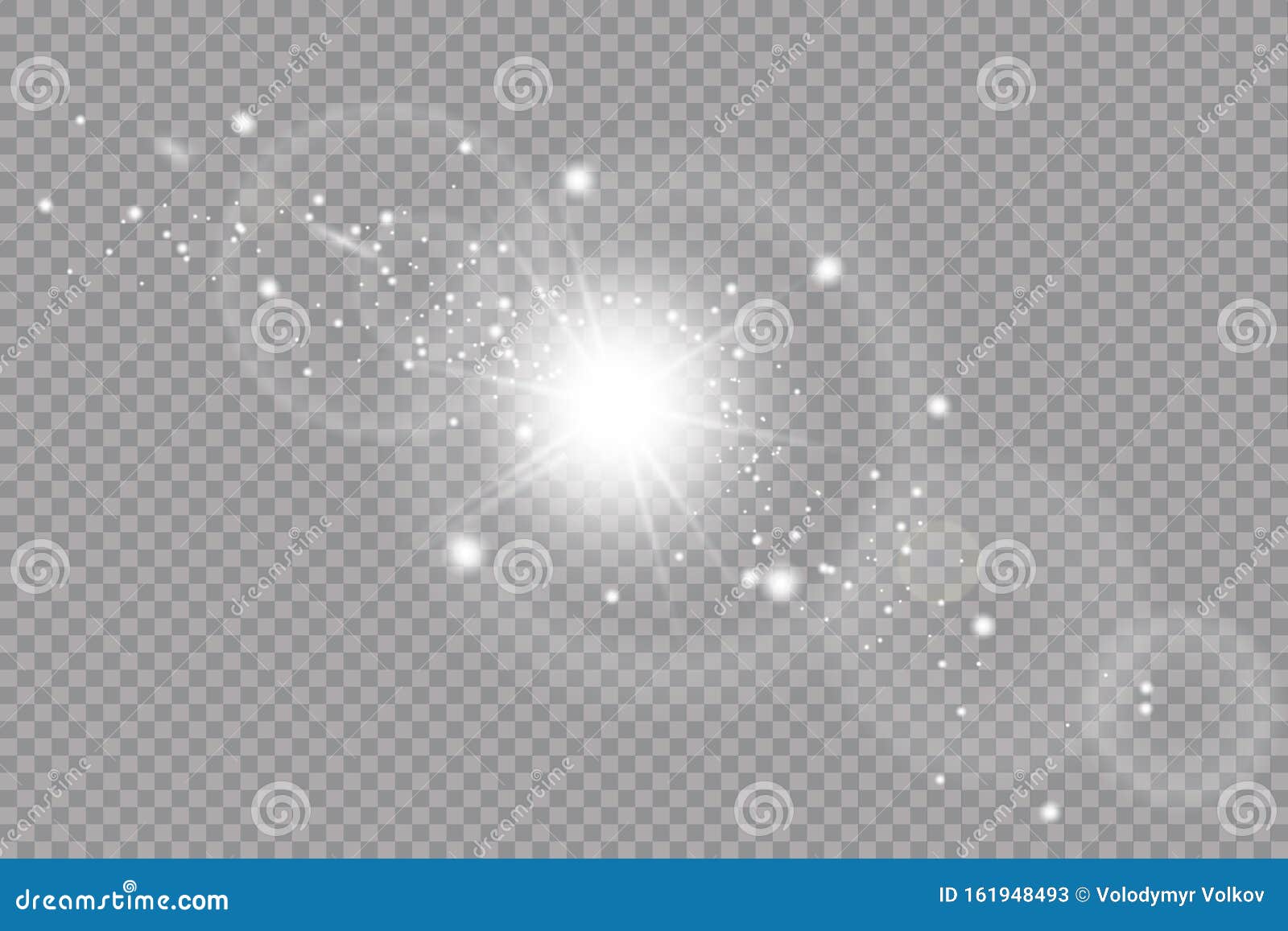 White Glowing Light Explodes on a Transparent Background. with Ray. Transparent Shining Sun ...