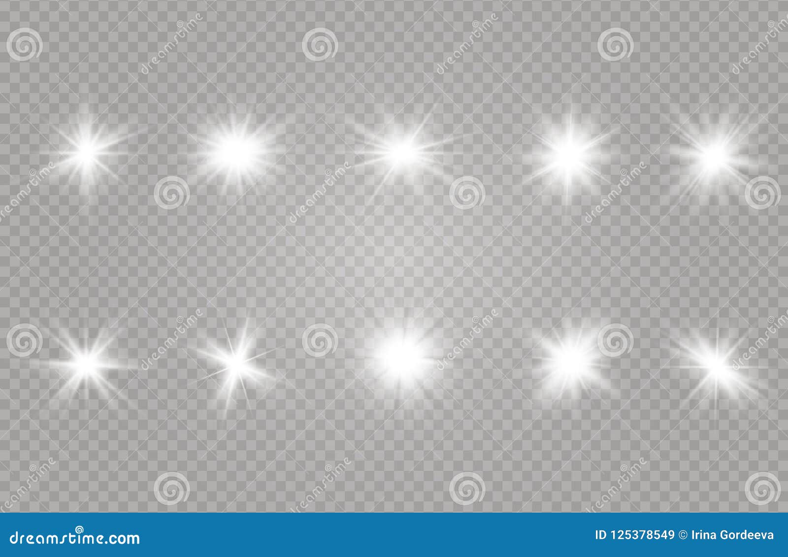 White glowing light stock vector. Illustration of christmas - 125378549