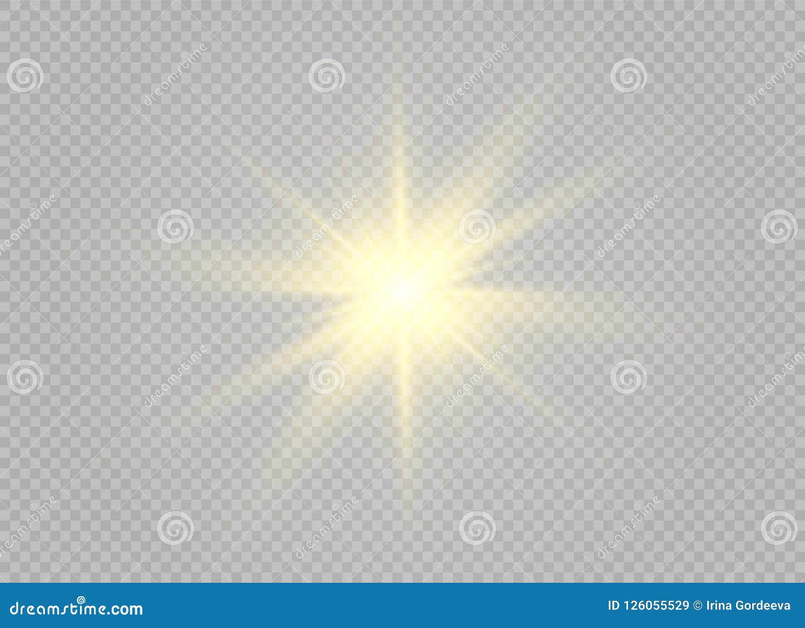 White glowing light stock vector. Illustration of glitter - 126055529