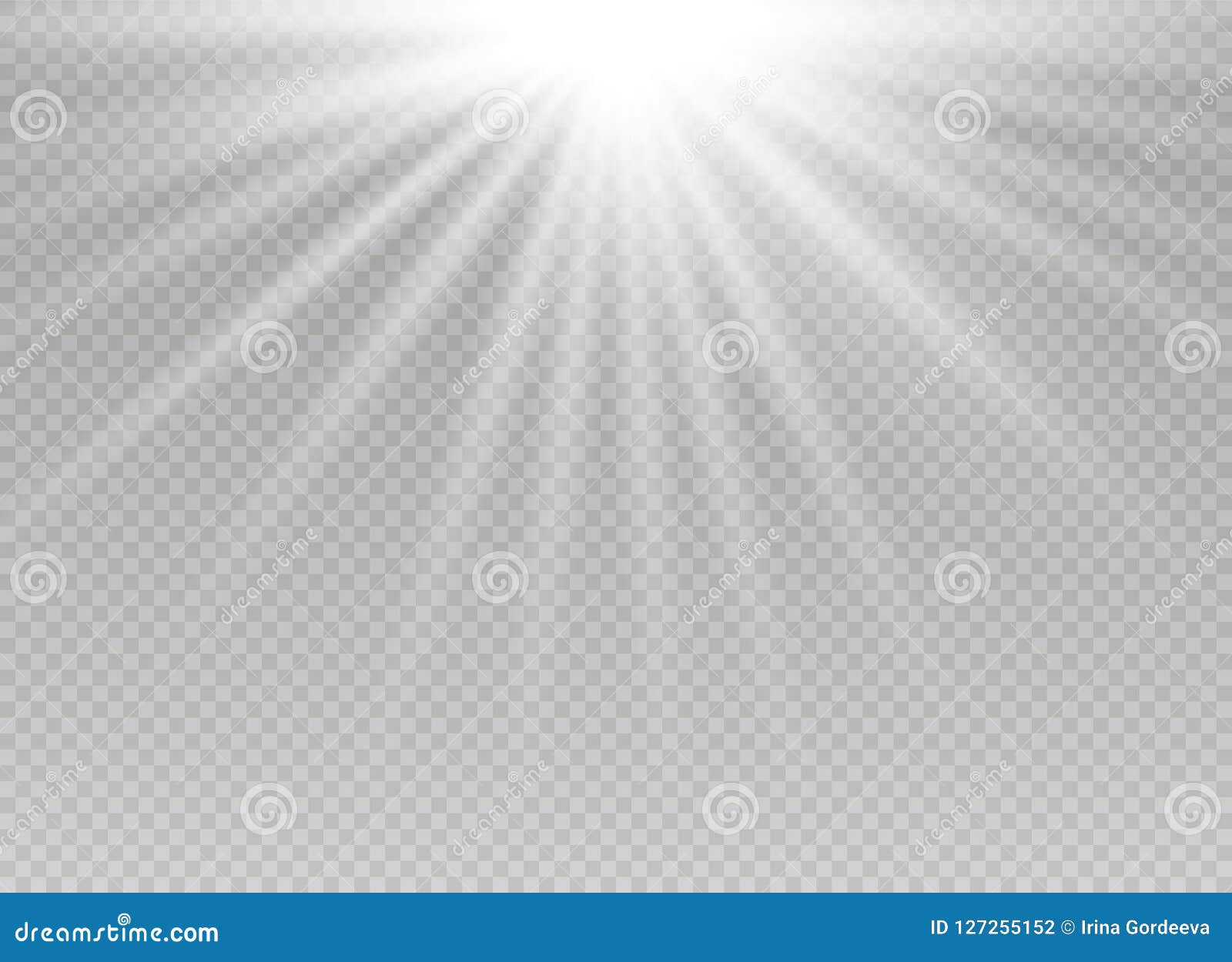 White glowing light stock vector. Illustration of glowing - 127255152