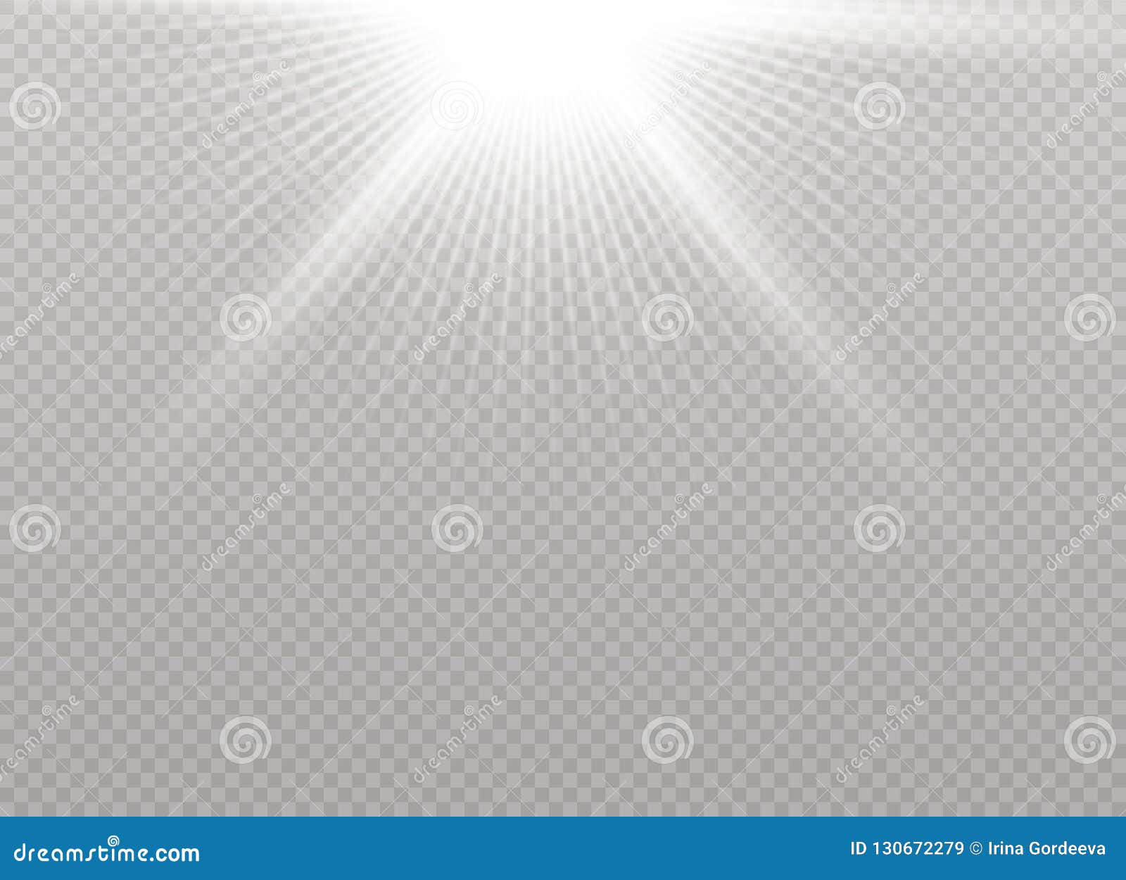 White glowing light stock vector. Illustration of glare - 130672279