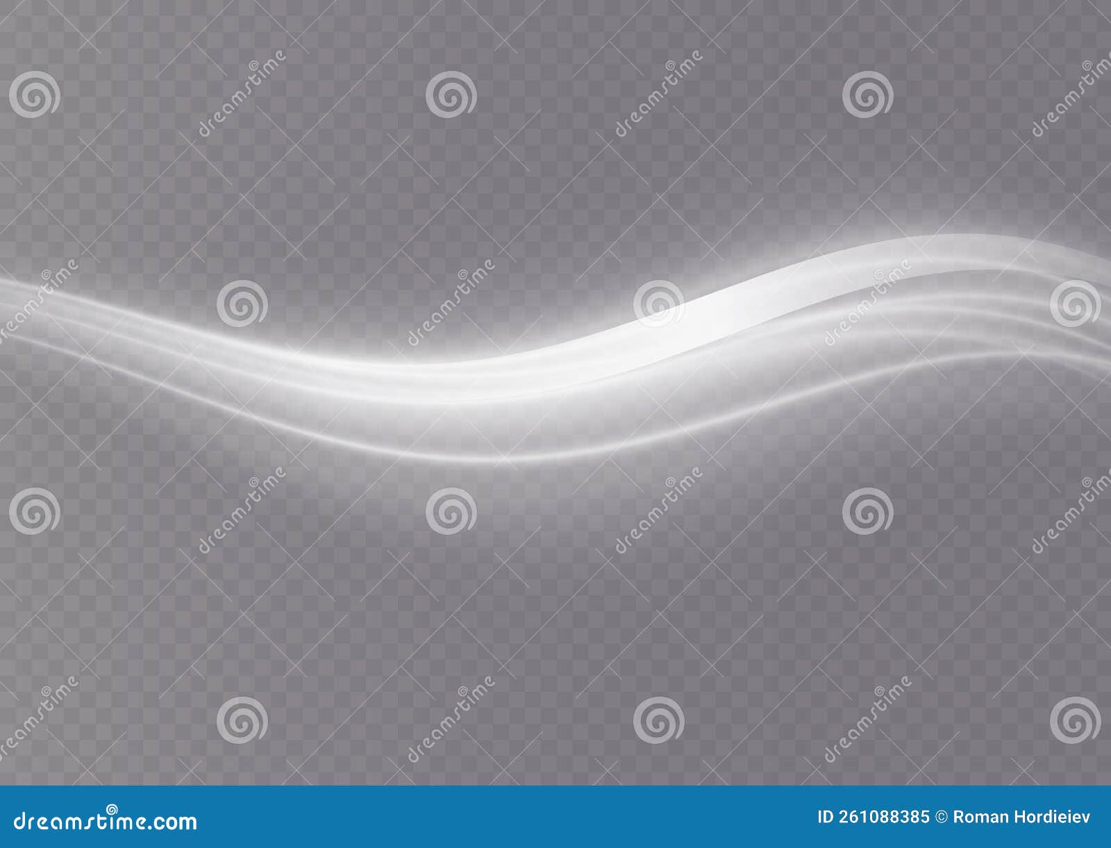 Light Trail Wave, White Line Speed, Twirl Effect Stock Vector ...