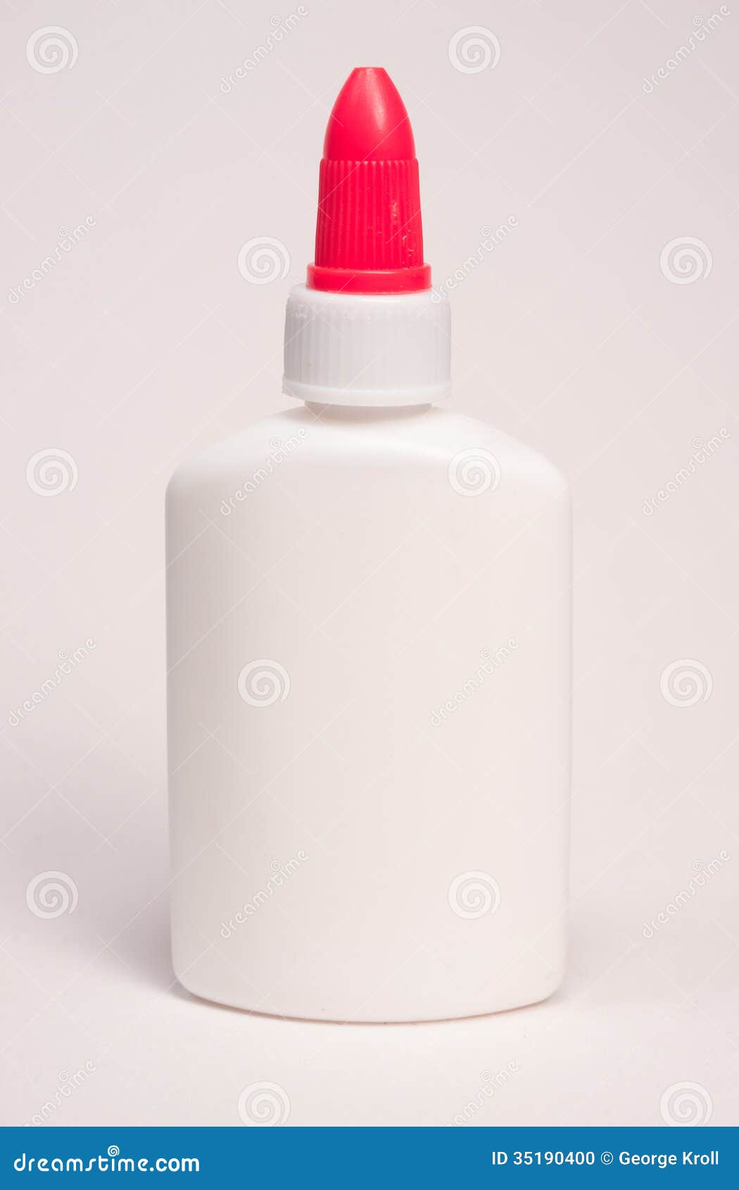 White Glue Bottle stock photo. Image of orange, close - 35190400