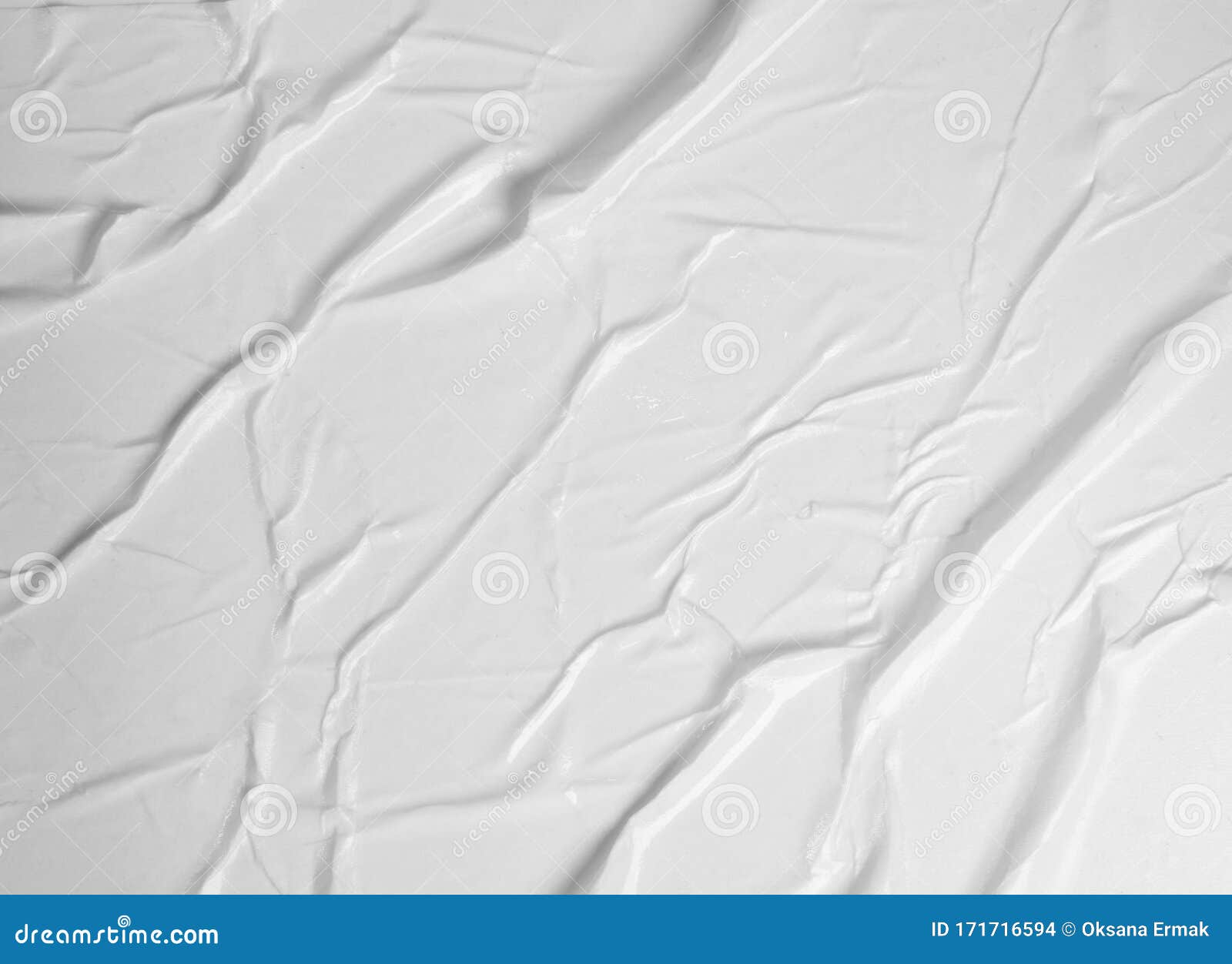 White Glued Paper Texture with Creases Surface Grunge Effect Stock ...