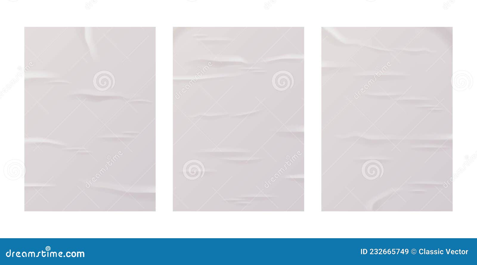 Set Of Rectangular Glued Sticker Or Vector Paper | CartoonDealer.com ...