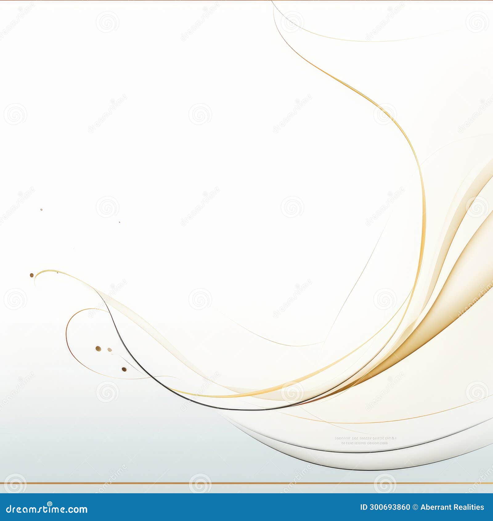 A White and Gold Background with an Abstract Design Stock Illustration ...