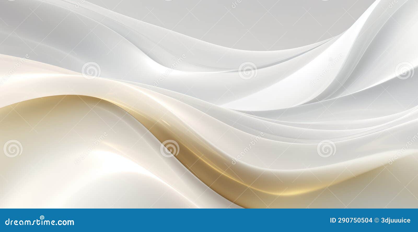 White Gold Creative Abstract Wavy Texture. Stock Illustration ...