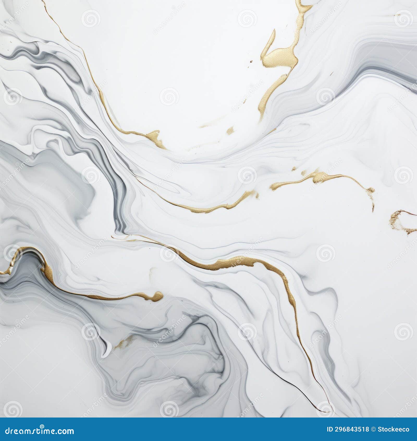 White and Gold Liquid Splash on Marbled Background Stock Illustration ...