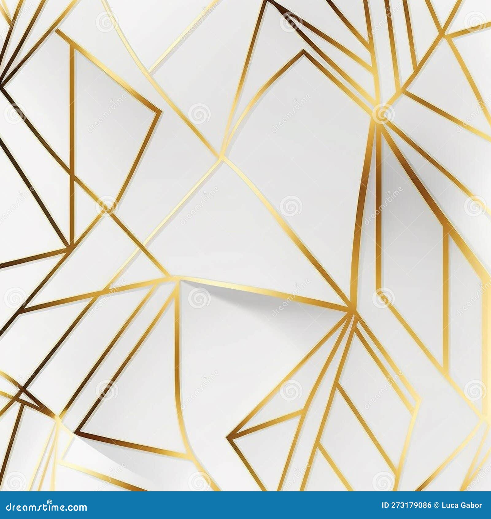 Best White Simple Abstract Geometric Vector Seamless Pattern with Gold ...