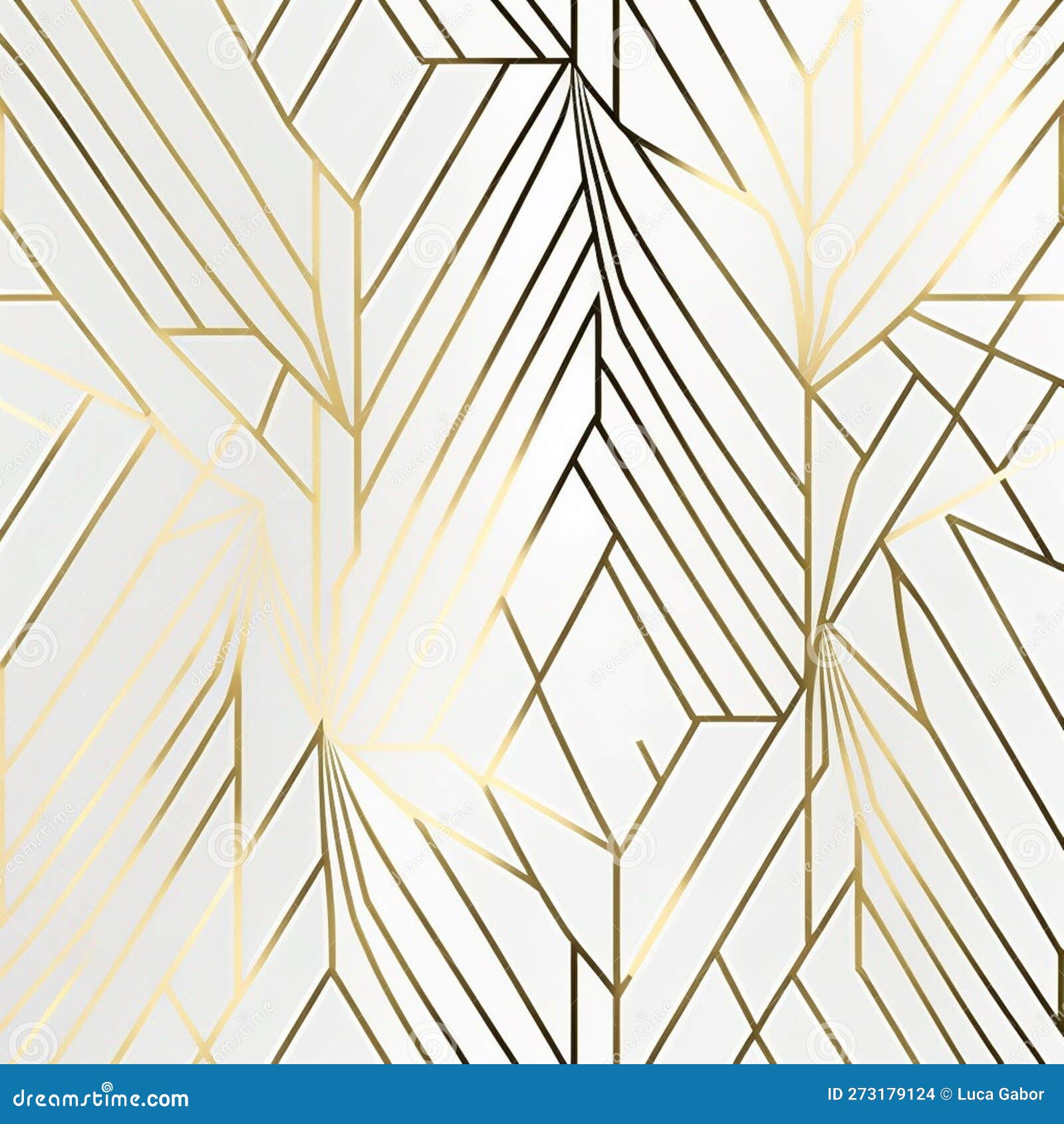 Best White Simple Abstract Geometric Vector Seamless Pattern with Gold ...