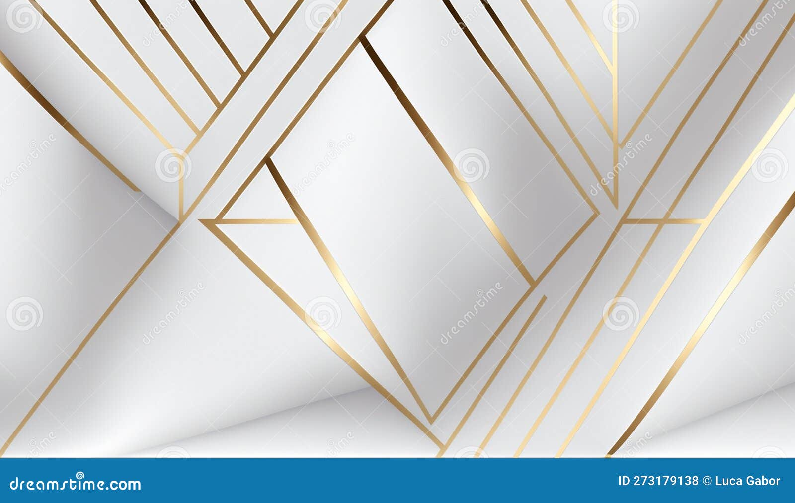 Best White Simple Abstract Geometric Vector Seamless Pattern with Gold ...