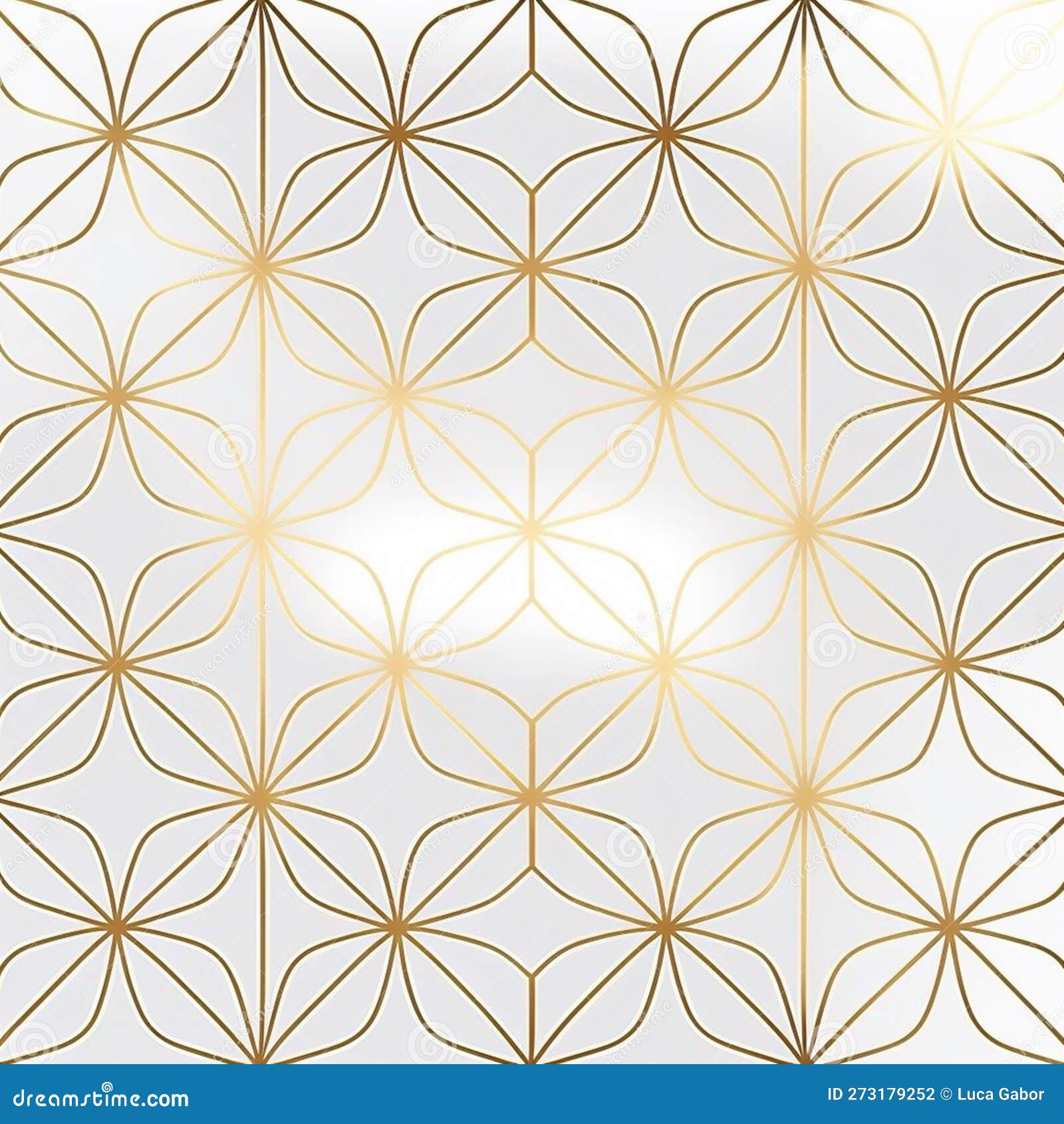 Best White Simple Abstract Geometric Vector Seamless Pattern with Gold ...