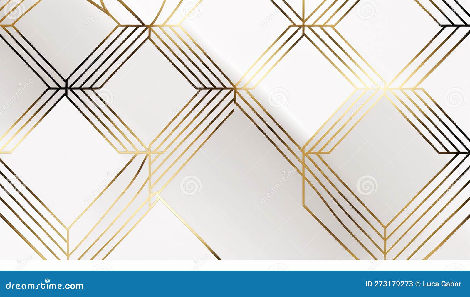 Best White Simple Abstract Geometric Vector Seamless Pattern with Gold ...