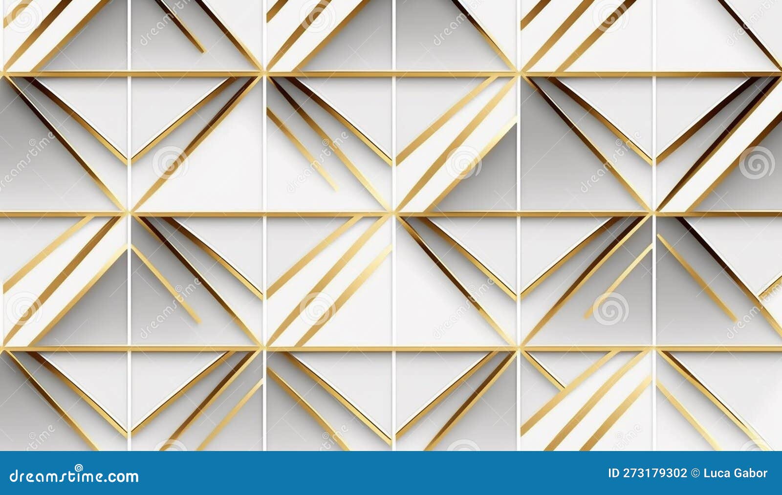 Best White Simple Abstract Geometric Vector Seamless Pattern with Gold ...