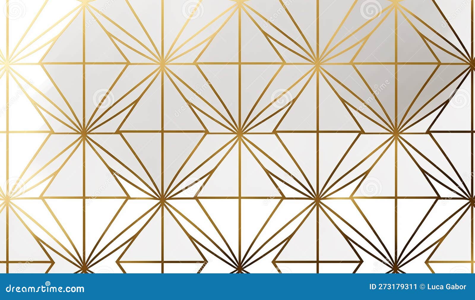 Best White Simple Abstract Geometric Vector Seamless Pattern with Gold ...