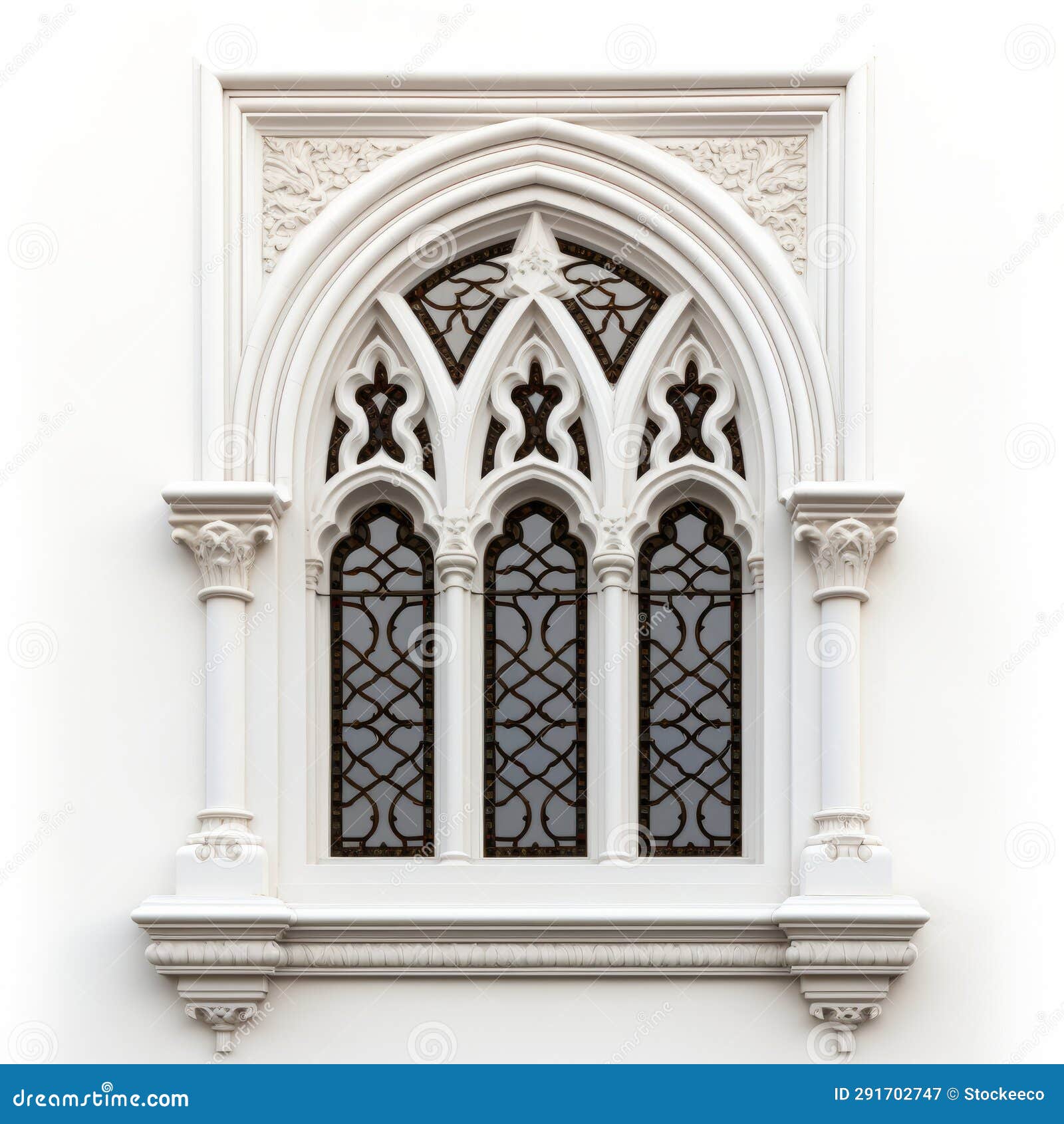 Gothic Ornate Arches: Hyperrealistic Details of Byzantine Georgian ...