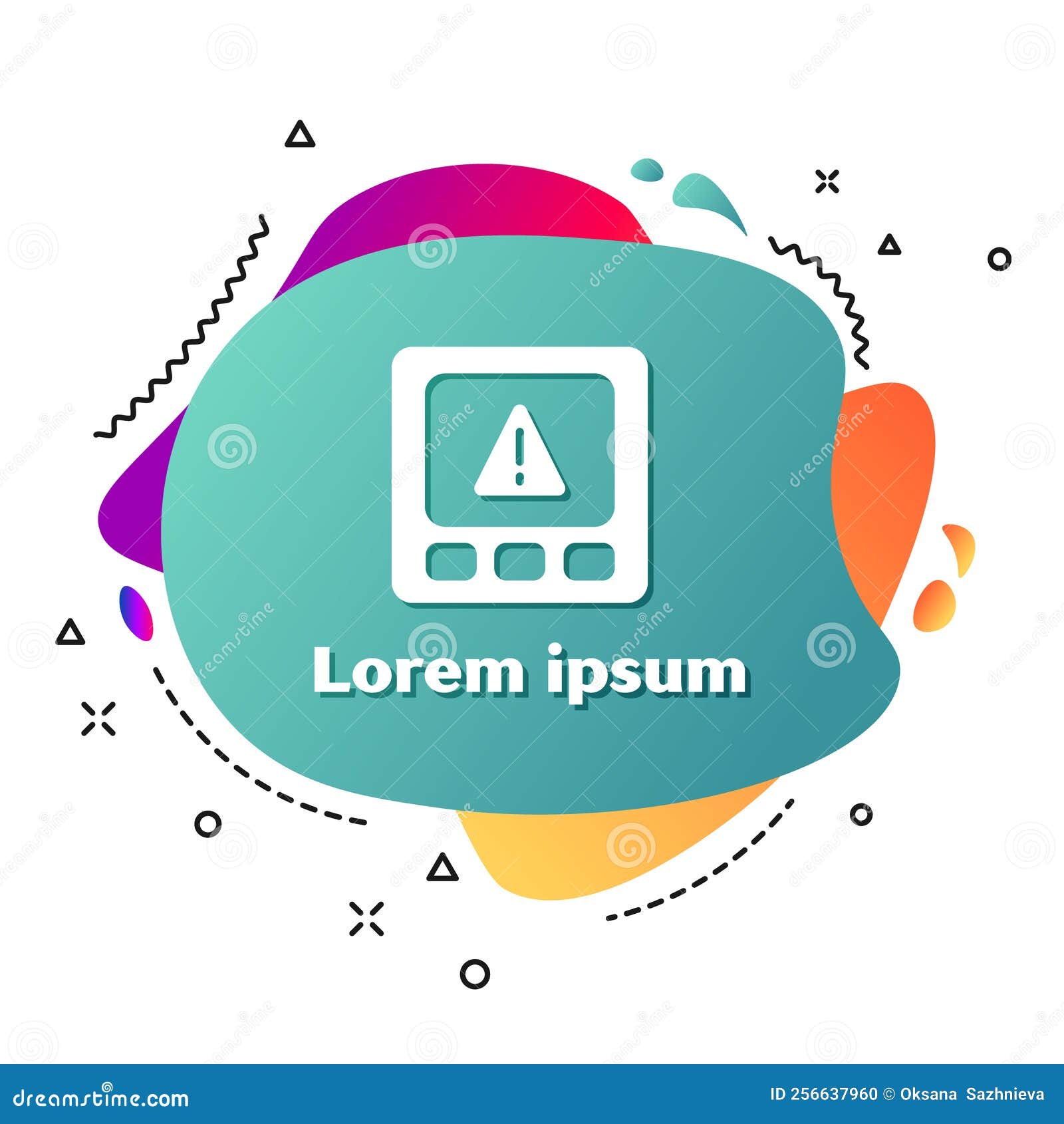 White Gps Device Error Icon Isolated on White Background. Abstract ...