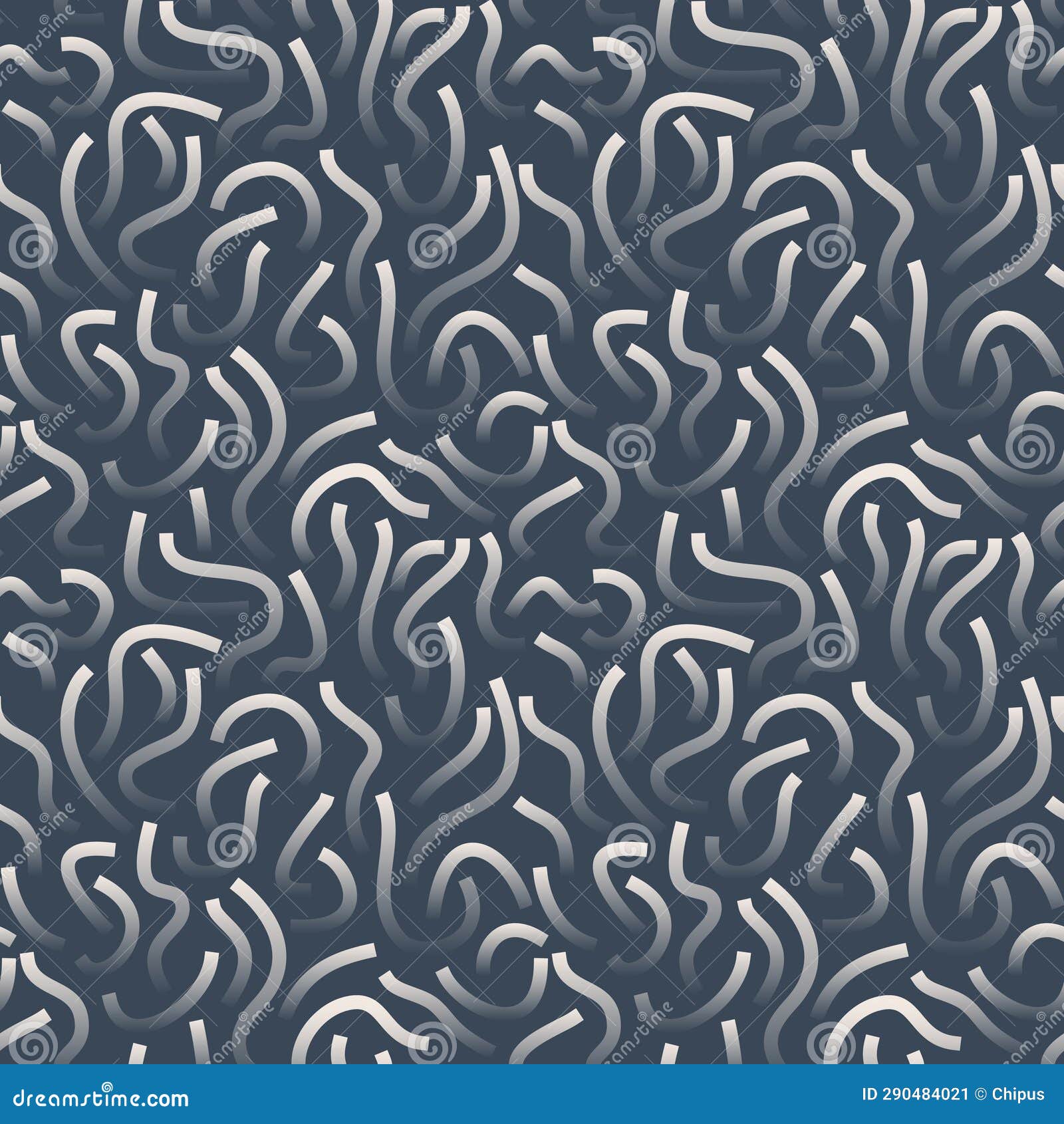 White Gradient Curved Lines Isolated on Dark Grey Background ...