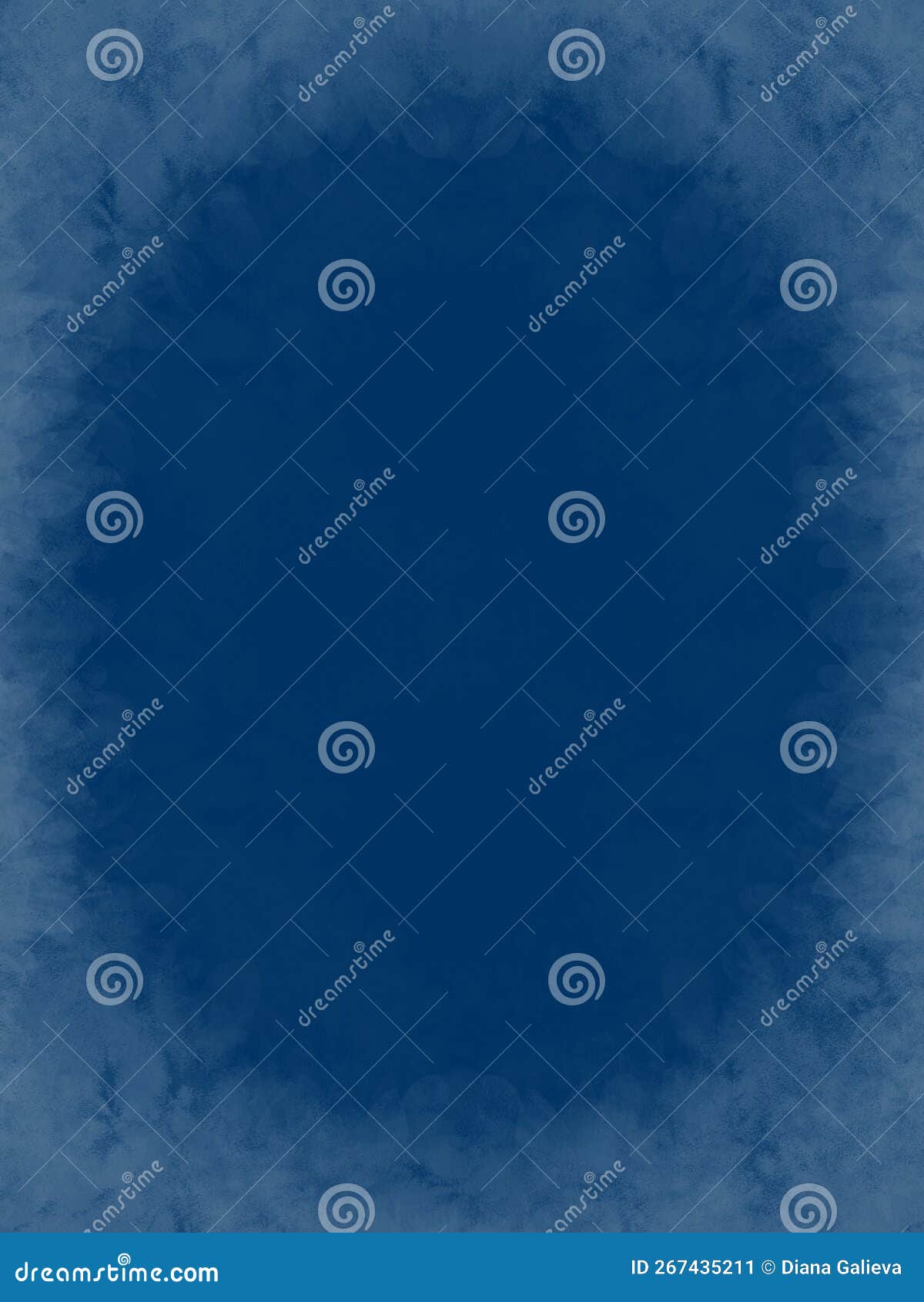 White Gradient Frame on a Blue Background Haze Cloud Stock Illustration ...