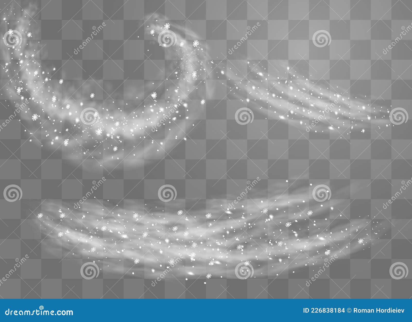 White Gradient Winter Snow Wind with Fog. Stock Vector - Illustration ...