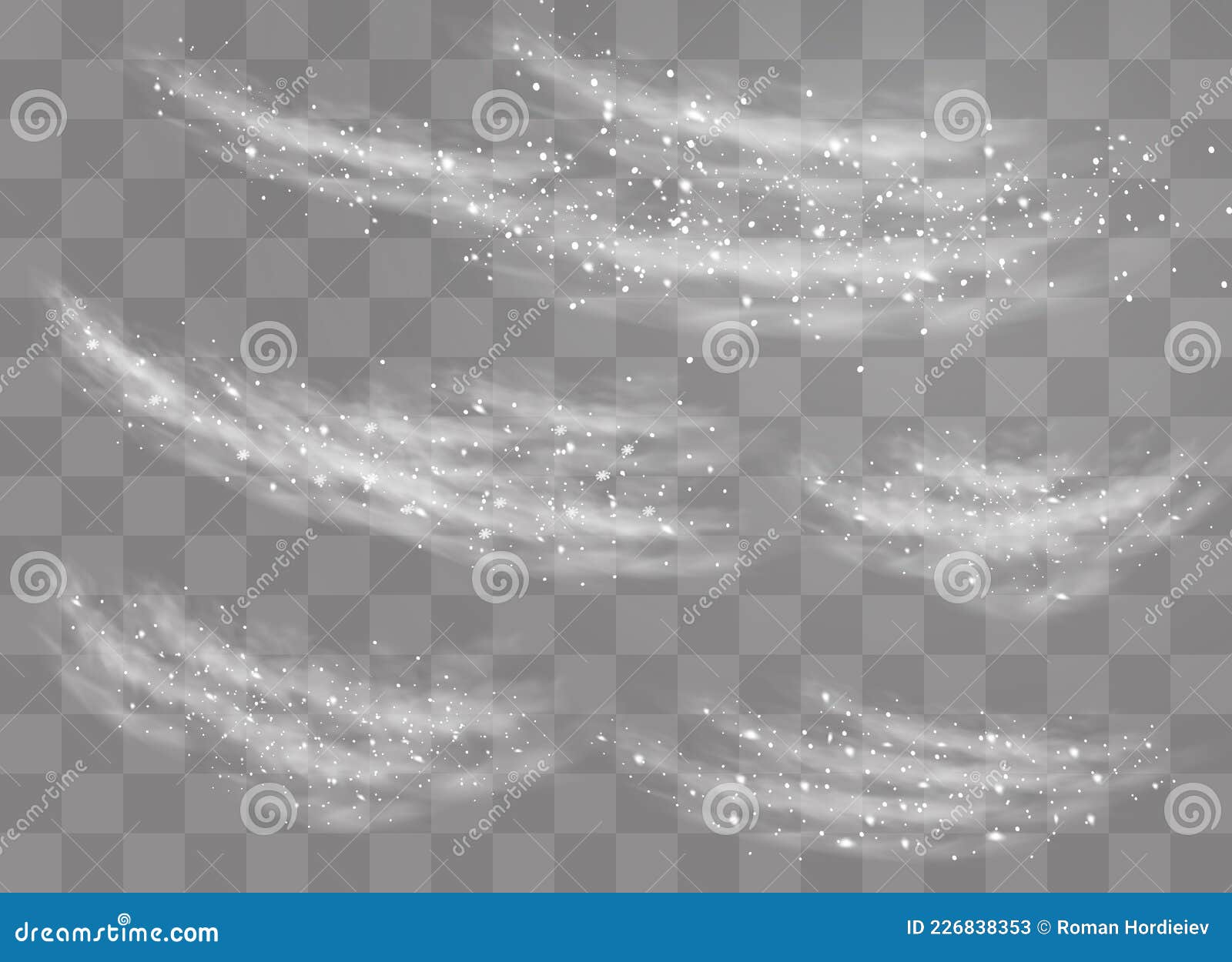 White Gradient Winter Snow Wind with Fog. Stock Vector - Illustration ...